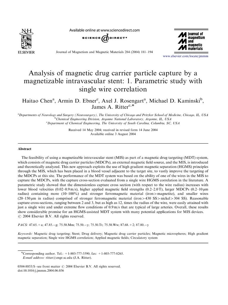 (Paperhub) 10.1016 j.jmmm.2004.06.036 | PDF | Cross Section (Physics ...