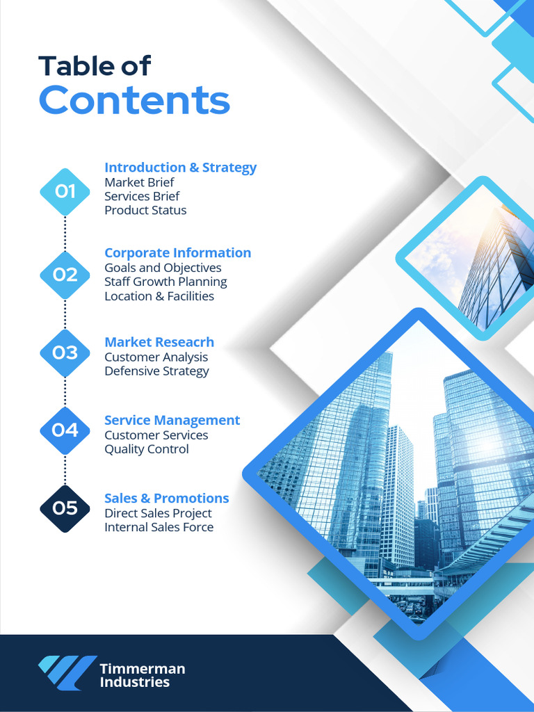 Table Of: Introduction & Strategy | PDF