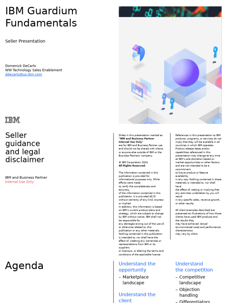 Guardium Fundamentals Level 1 Seller Presentation | PDF | Security ...