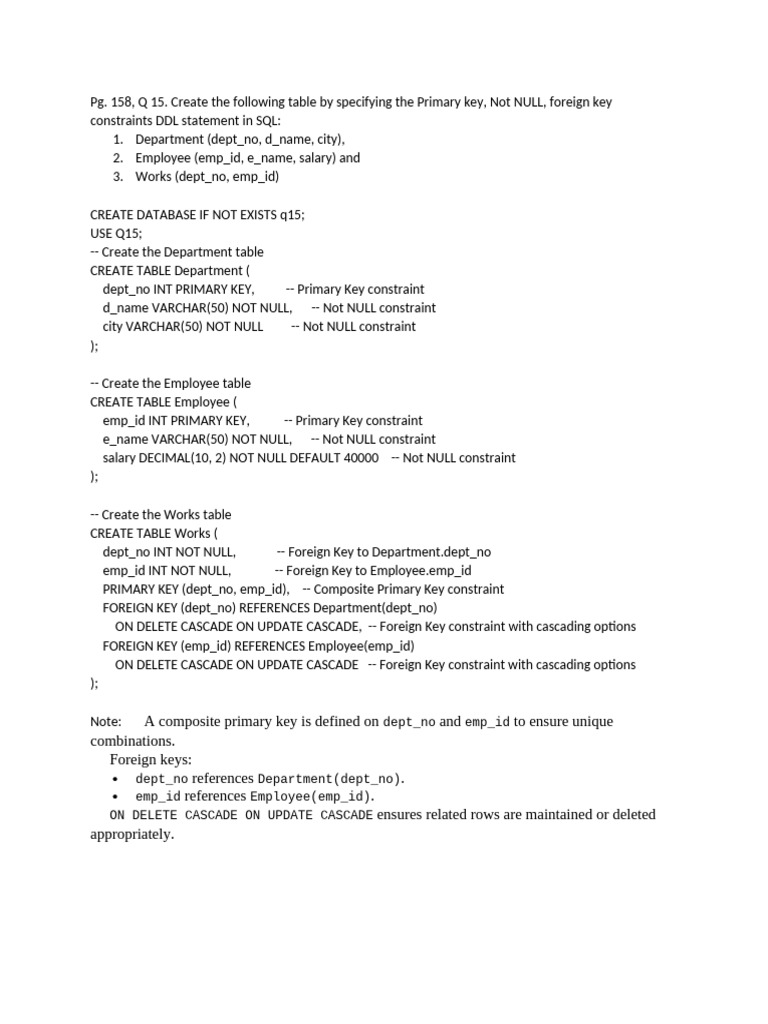 Practice Book | PDF | Data Model | Sql