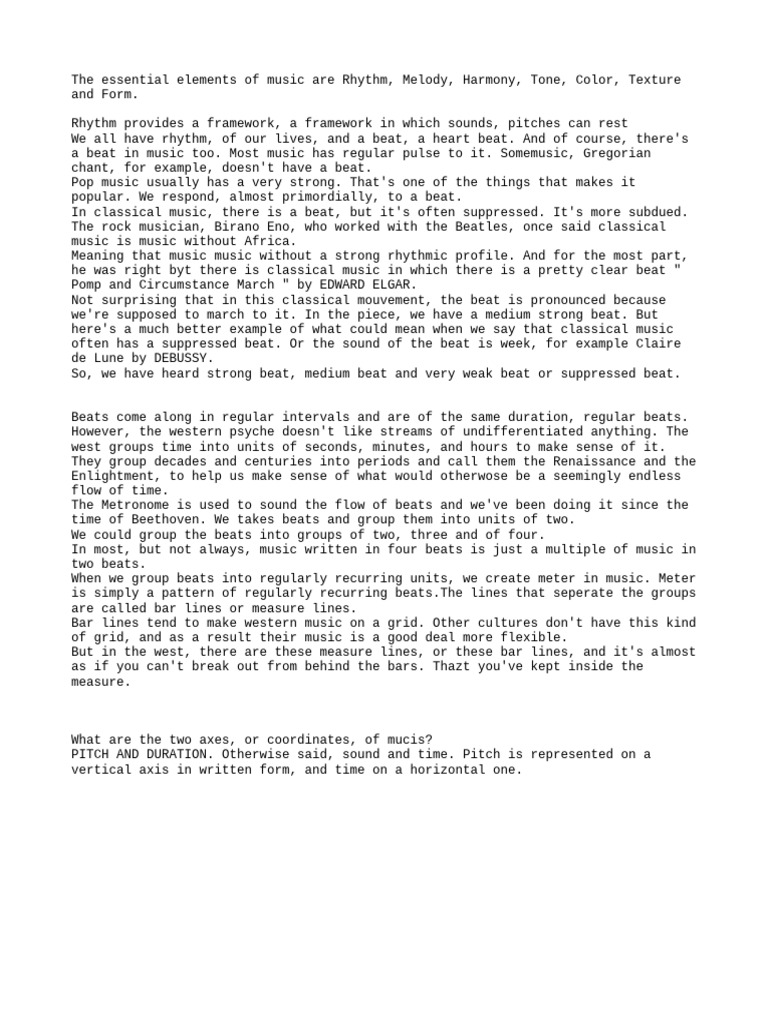 2-1 Beat, Meter and Rhythm | PDF | Rhythm | Musical Forms