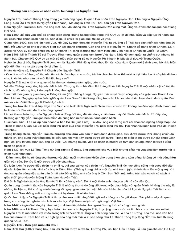 NG Trãi | PDF