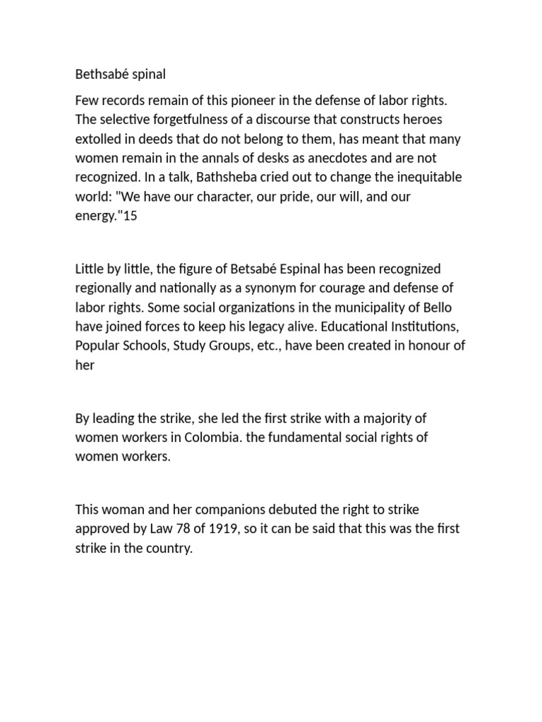 Betsabé espinal | PDF