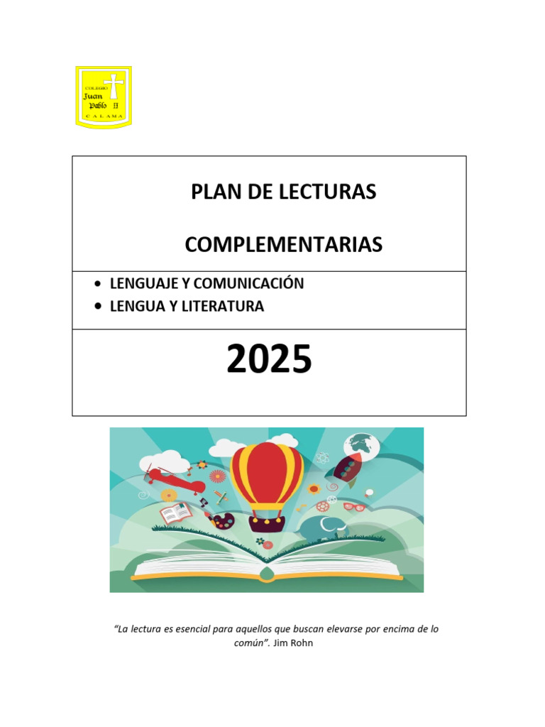 Plan Lector 2025 | PDF