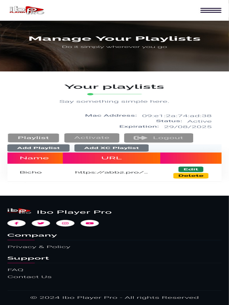 Manage Playlists - Ibo Player Pro | PDF