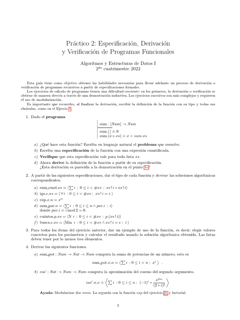 Practico2 Modularizacion | PDF | Función (Matemáticas) | Algoritmos