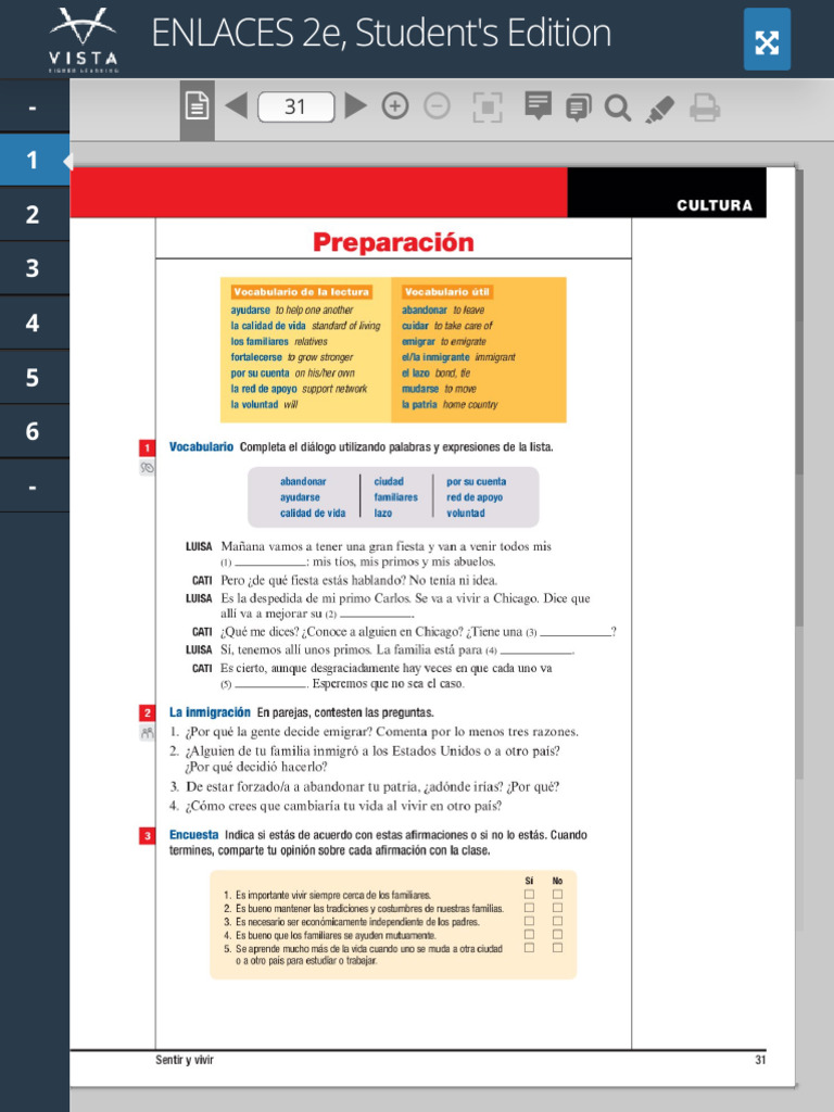 VHL ENLACES 2e, Student's Edition | PDF