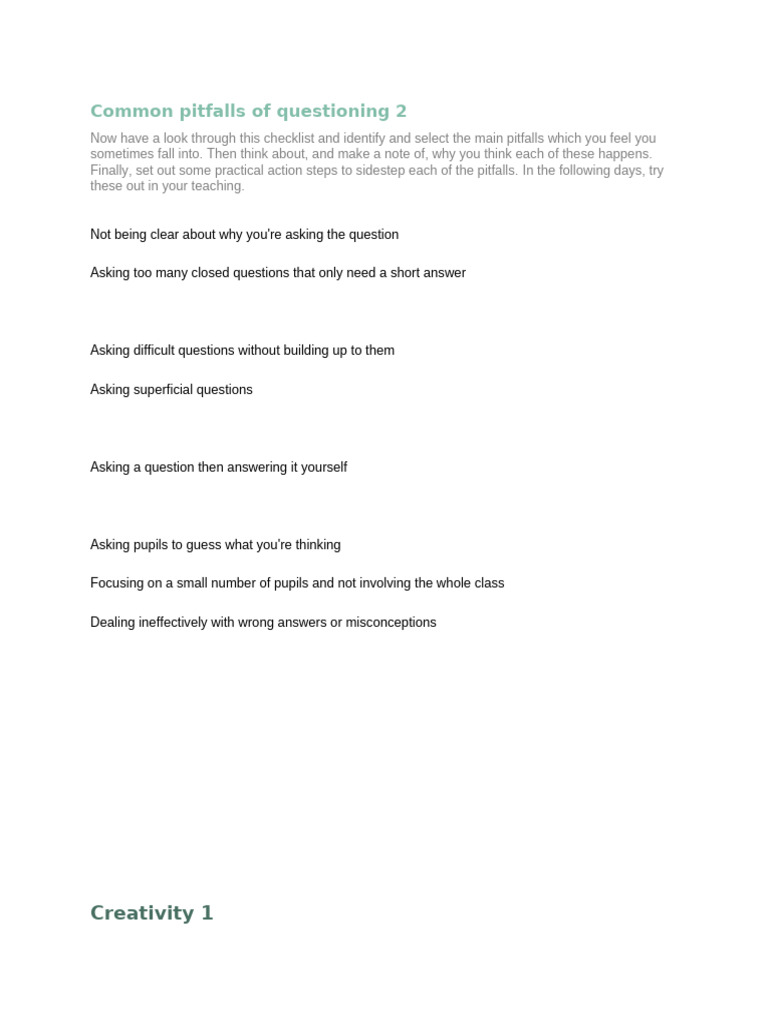 Engaging With Core Skills - DEEP LEARNING 3 | PDF | Creativity | Lesson Plan