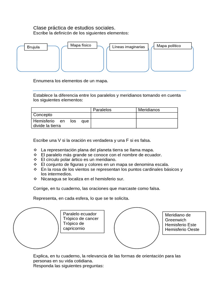 Clase Práctica de Estudios Sociales | PDF | Tierra | Ecuador