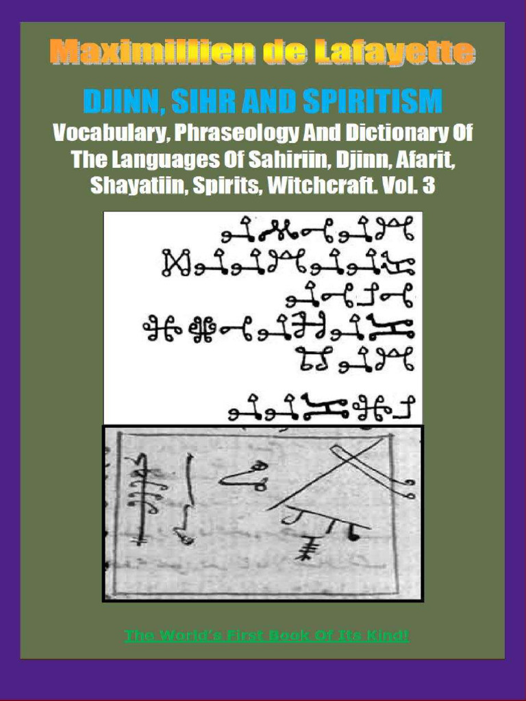 Djinn, Sihr, and Spiritism Vocabulary | PDF