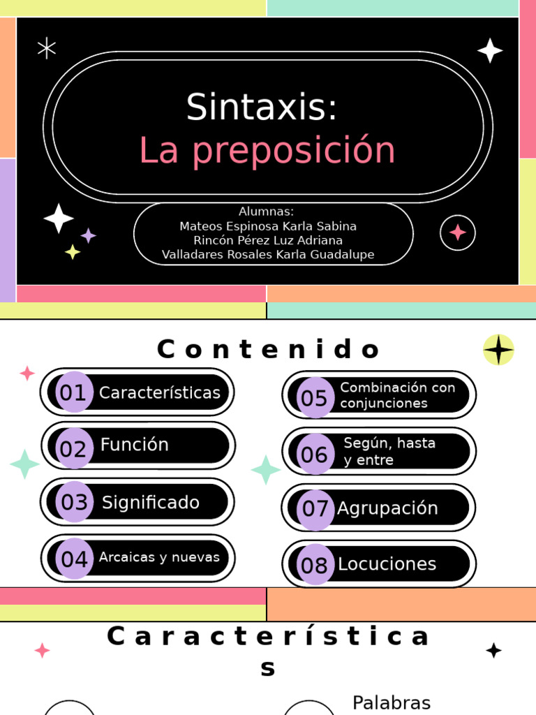 Exposición Sintaxis | PDF | Adverbio | Oración (Lingüística)