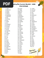 Spelling Bee Word List - 2nd Grade | PDF