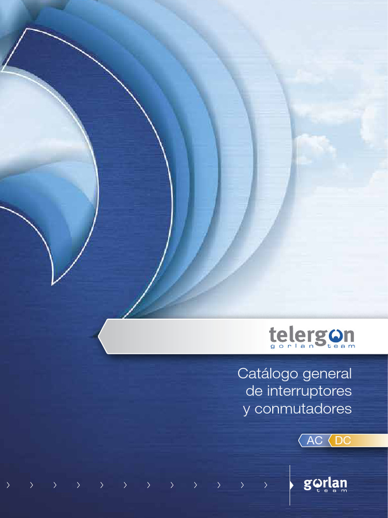 Catálogo de Interruptores Telergon | PDF | Equipo | Equipo eléctrico