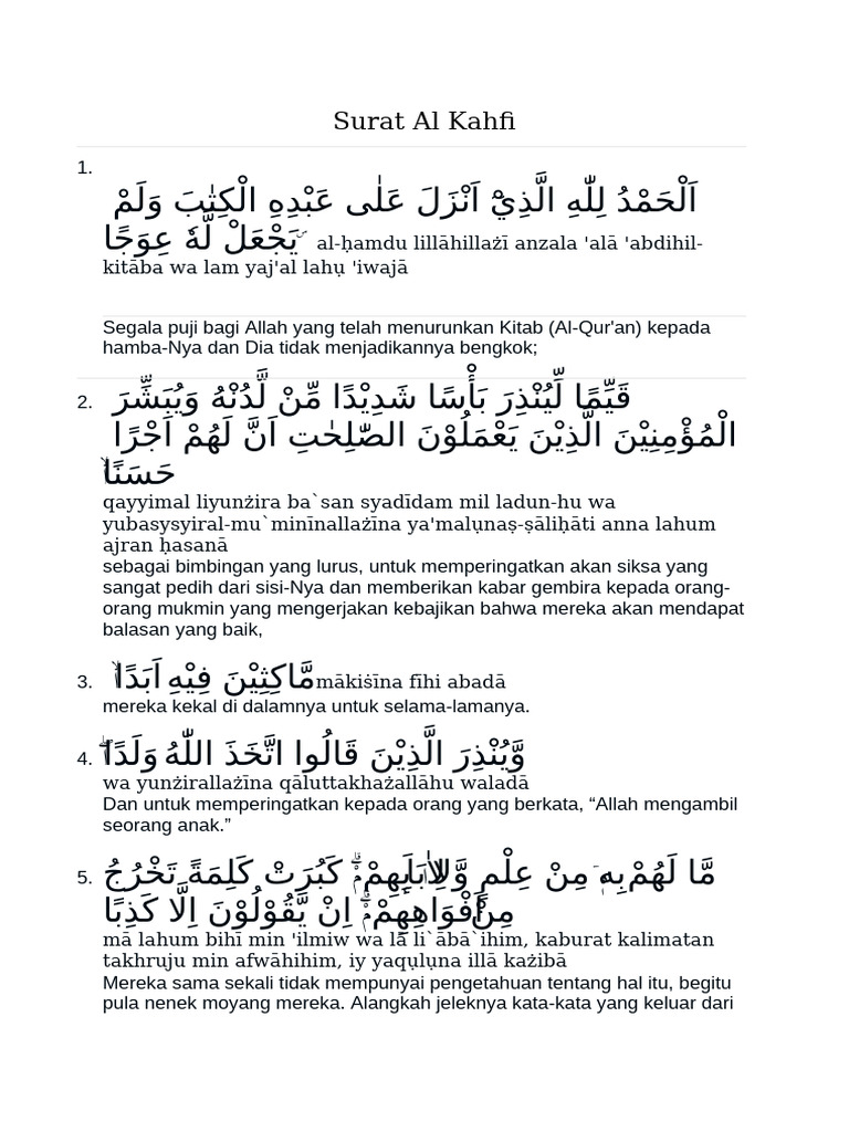Kisah Ashabul Kahfi dalam Al-Kahfi | PDF