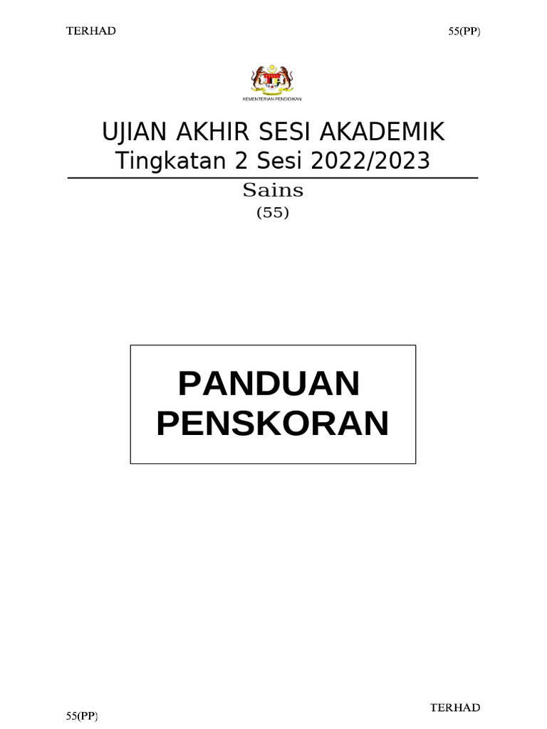 Skema Sains t2 Uasa | PDF