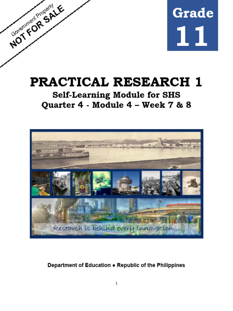 Practical Research 1 - Q4 - Module 4 - Week 7&8 | PDF | Citation ...