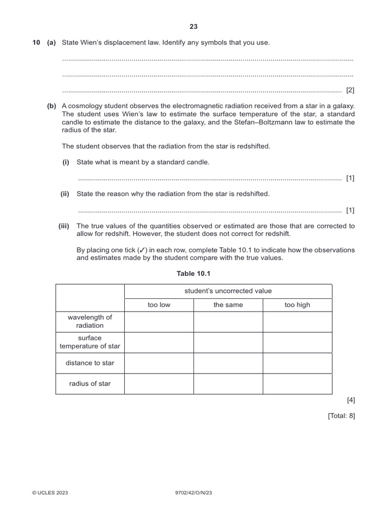 Astrophysics Qs | PDF | Electromagnetic Spectrum | Stars