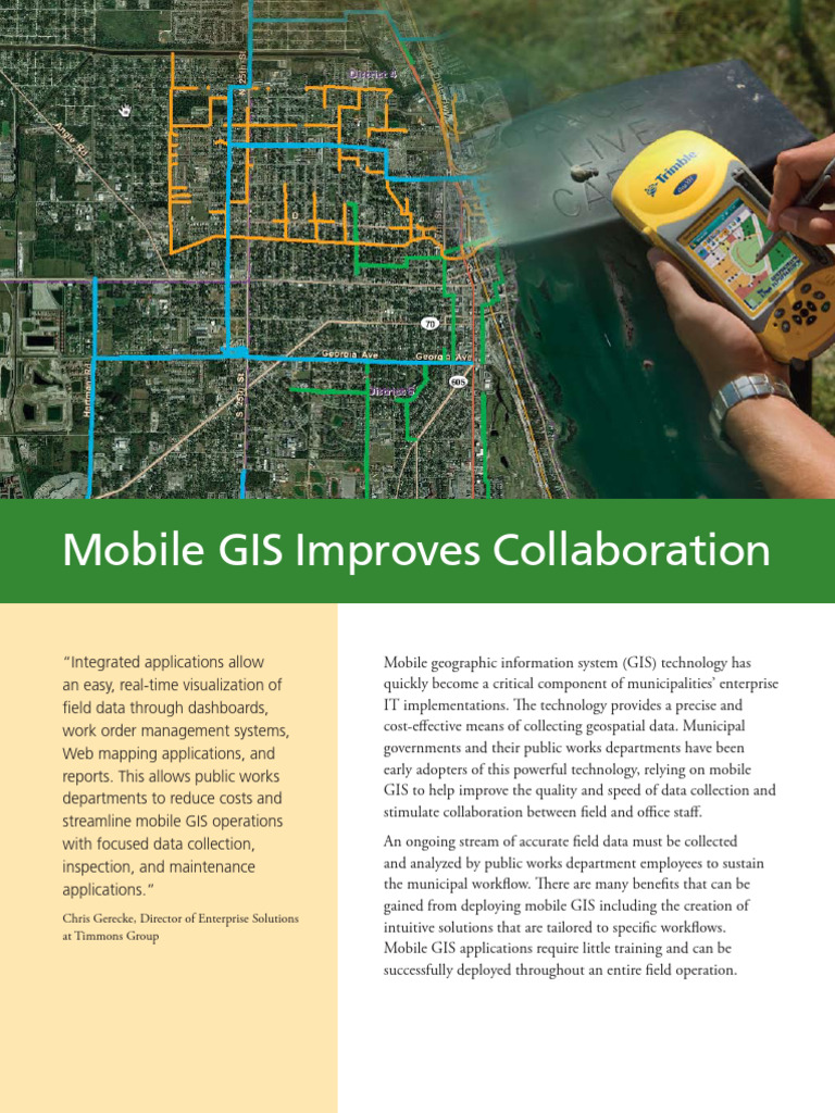 mobile-gis-improves | PDF | Geographic Information System | Esri