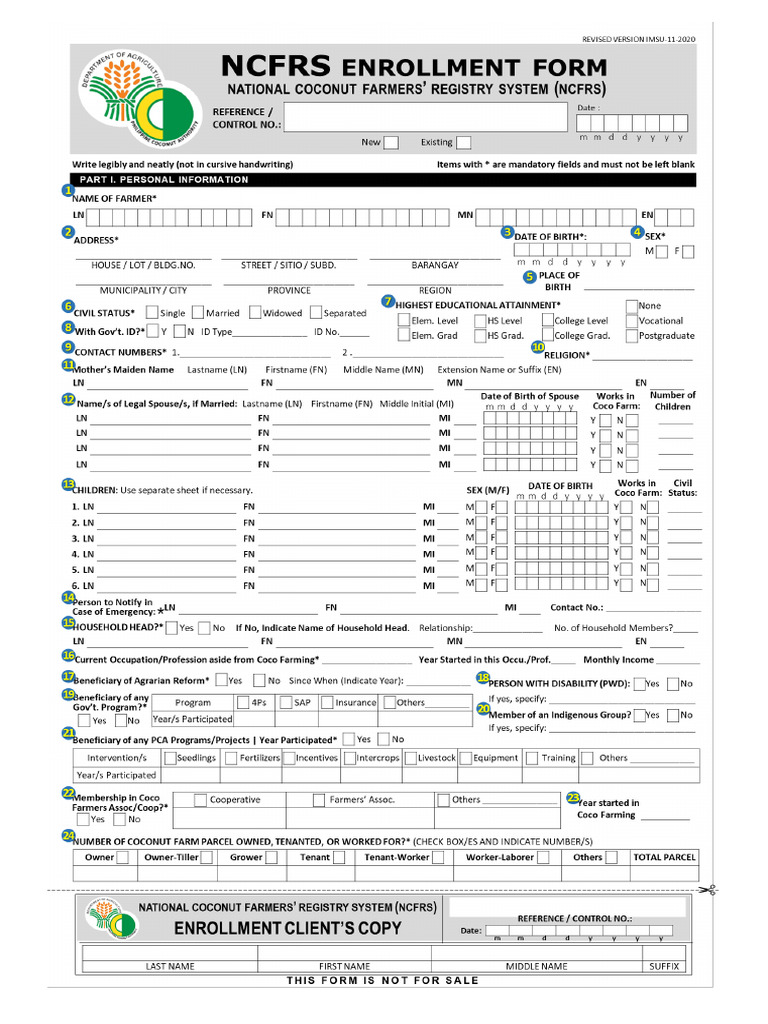 Ncfrs Form Fin | PDF