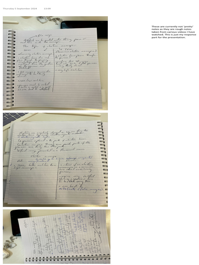 Response TEM Vs SEM | PDF