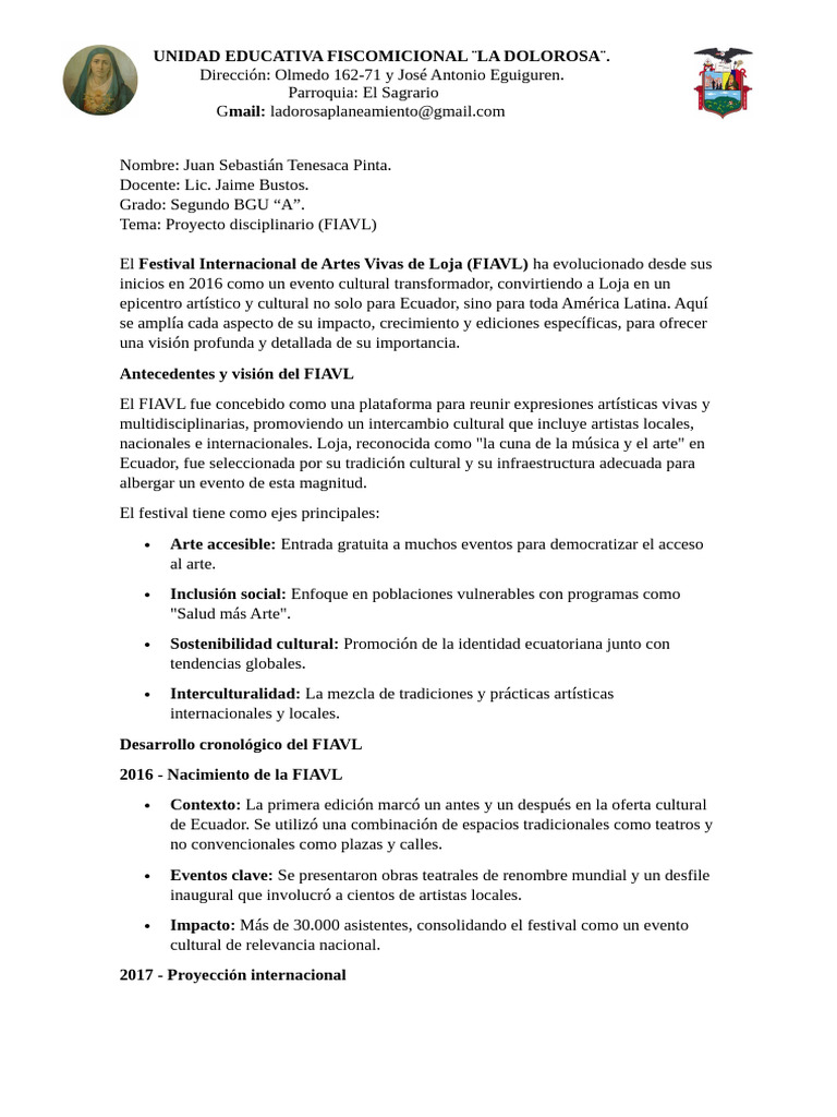 Proyecto ECA | PDF | Ecuador | America latina