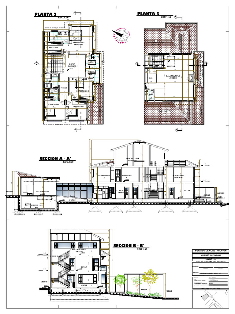 Plantas, Cortes | PDF
