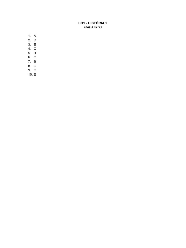 LO1 - Hist 2 - Ana Gabi | PDF