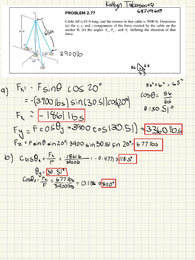 Force Calculations and Analysis | PDF