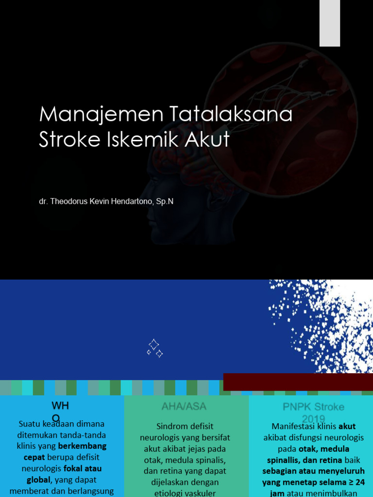 Manajemen Tatalaksana Stroke Iskemik Akut | PDF