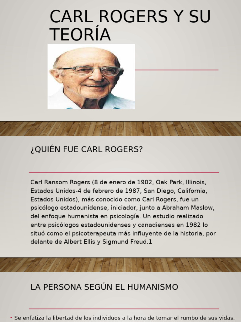 Carl Rogers y Su Teoría | PDF | Sicología | Psicología Social