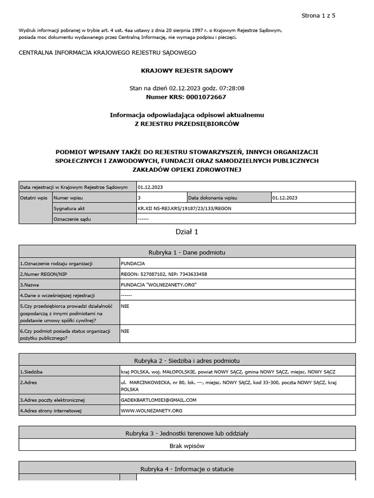 KRS_-_wydruk_komputerowy (1) | PDF