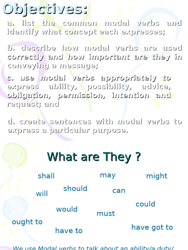Using Modals Appropriately | PDF | Verb | Semantic Units