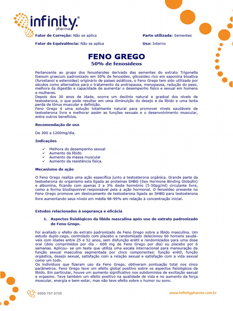 Feno Grego 1 | PDF | Testosterona