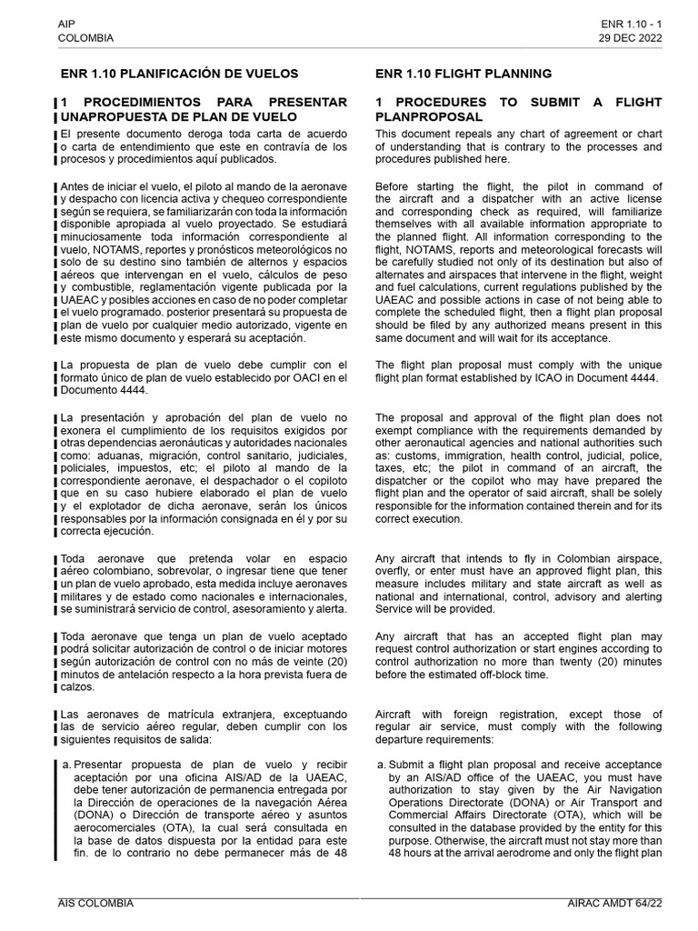 Enr 1.10 | PDF | Control de tráfico aéreo | Transporte