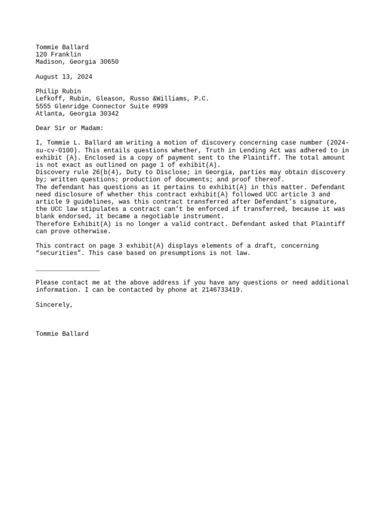 Free Form Letter | PDF