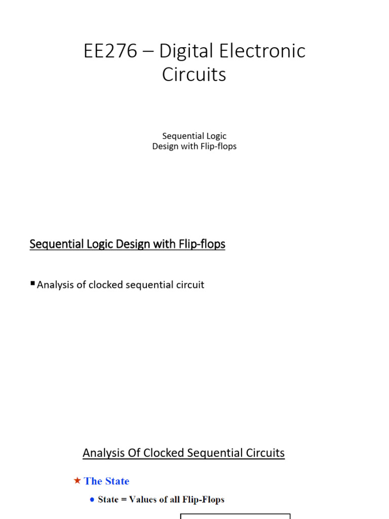 Sequential Circuit Design Guide | PDF | Computer Programming | Digital ...