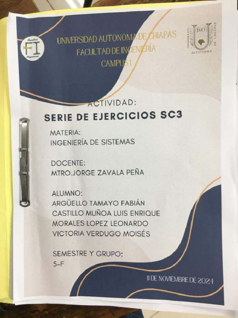 Serie de Ejercicios SC3 | PDF