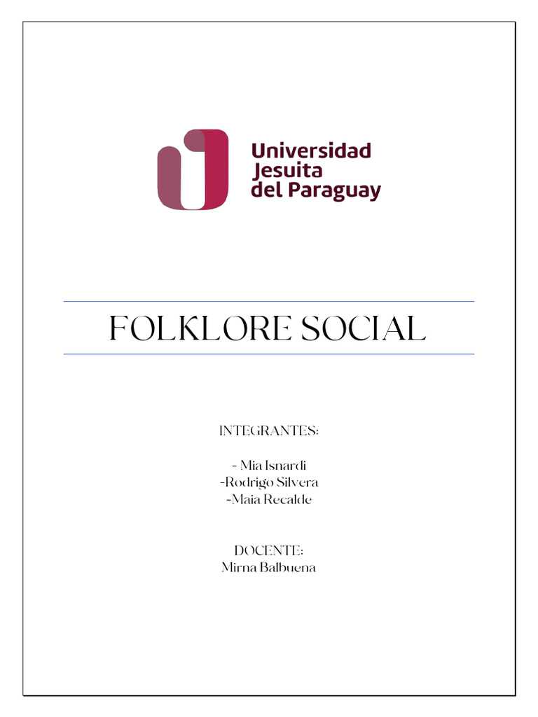 Folklore Social Paraguayo: Tradiciones y Cultura | PDF | Bailes | Folklore
