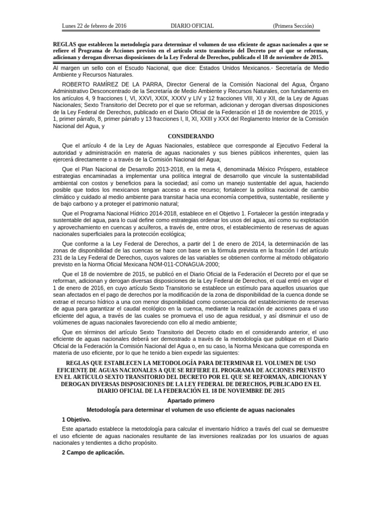 2016 02 22 MAT Semarnat11 C | PDF | Agua | México