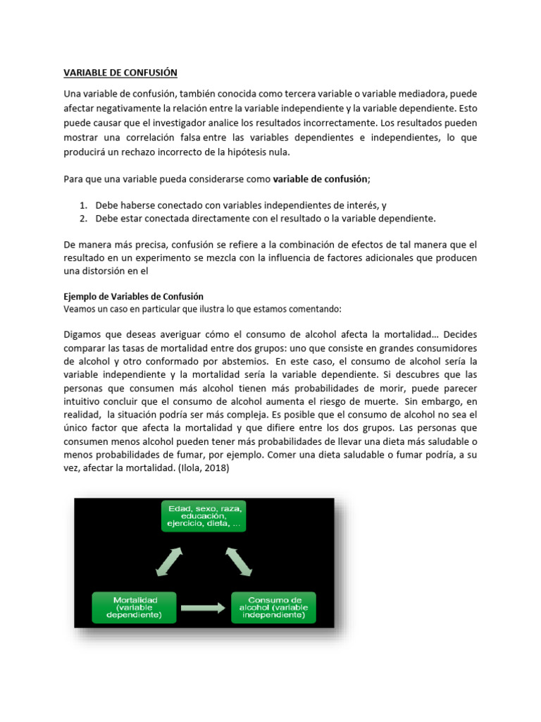 Variable de Confusión | PDF