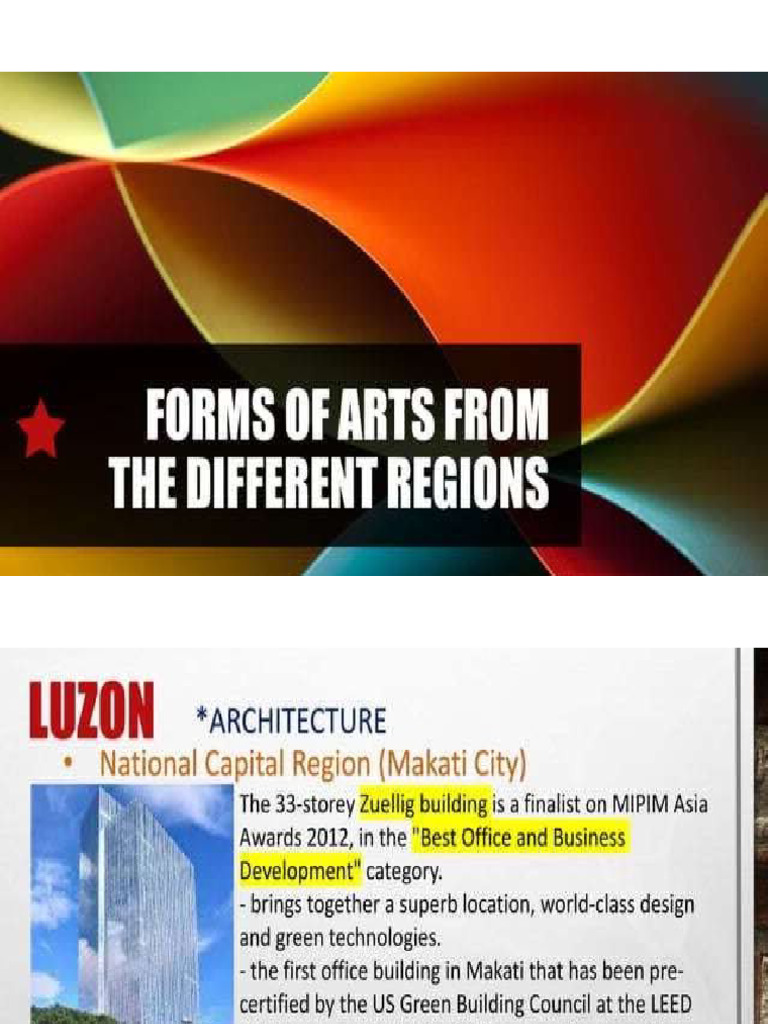 Forms of Art From Different Regions | PDF