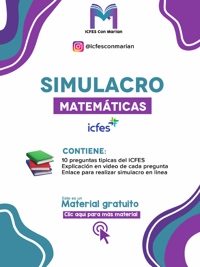 Simulacro Matemáticas - ICFES CON MARIAN | PDF