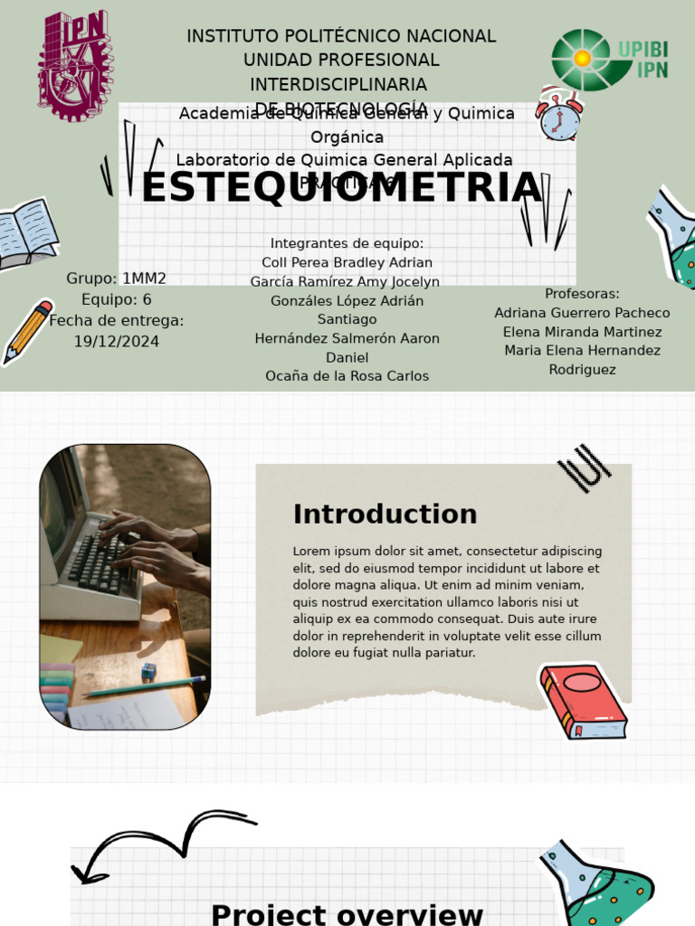Green Illustrated Science Project Presentation | PDF