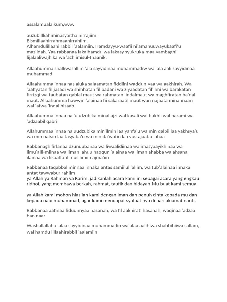 Doa | PDF