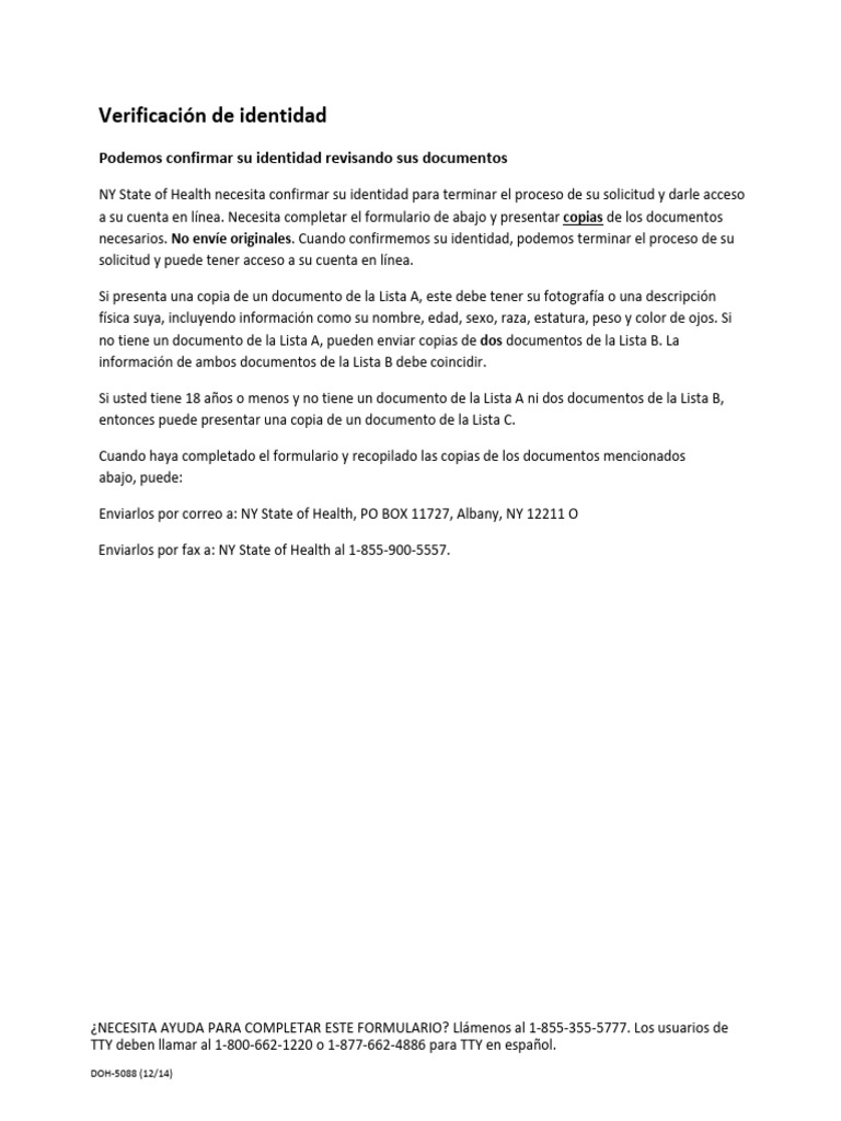 DOH 5088 - Spanish | PDF | Certificado de nacimiento