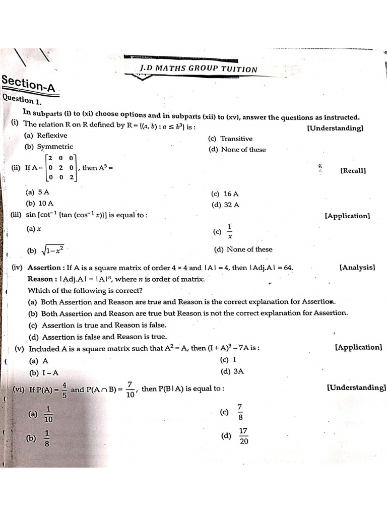 Prelim Paper A With Solution | PDF