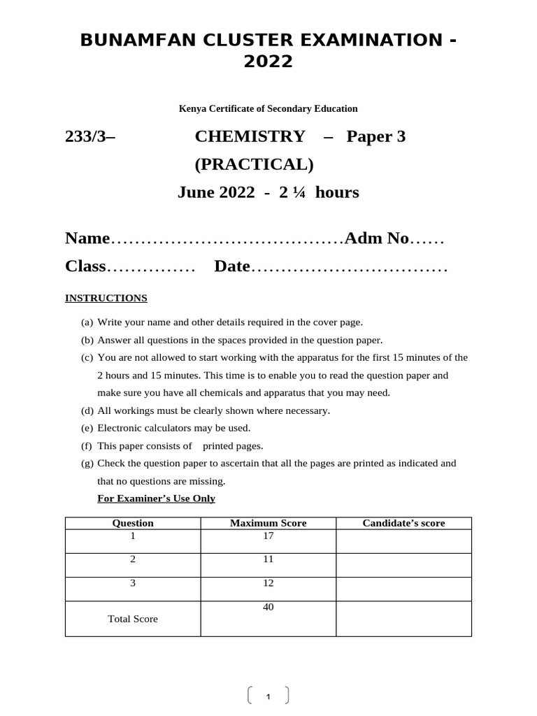Chem p3 Q | PDF | Acid | Titration