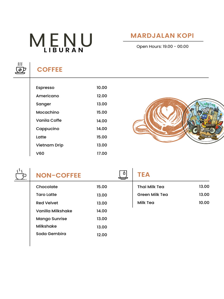 White and White Minimalist Coffee Cafe Menu.pdf | PDF