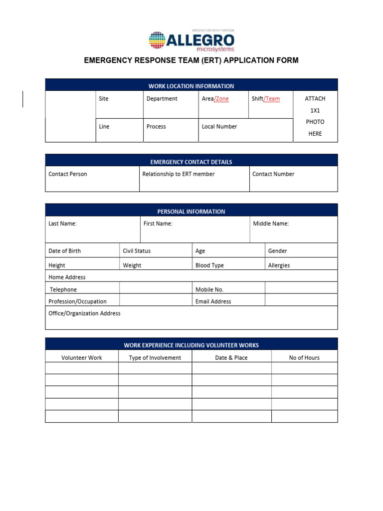 ERT Application Form Guide | PDF | Cardiopulmonary Resuscitation | Safety