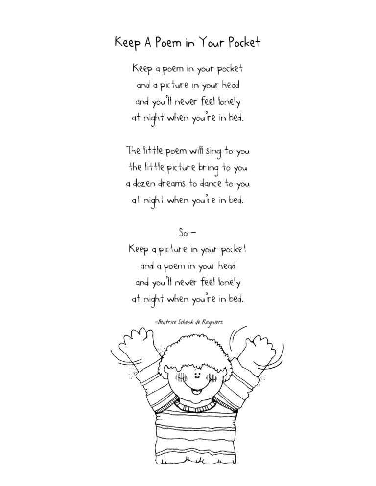 Keep a Poem in Your Pocket | PDF | General Fiction